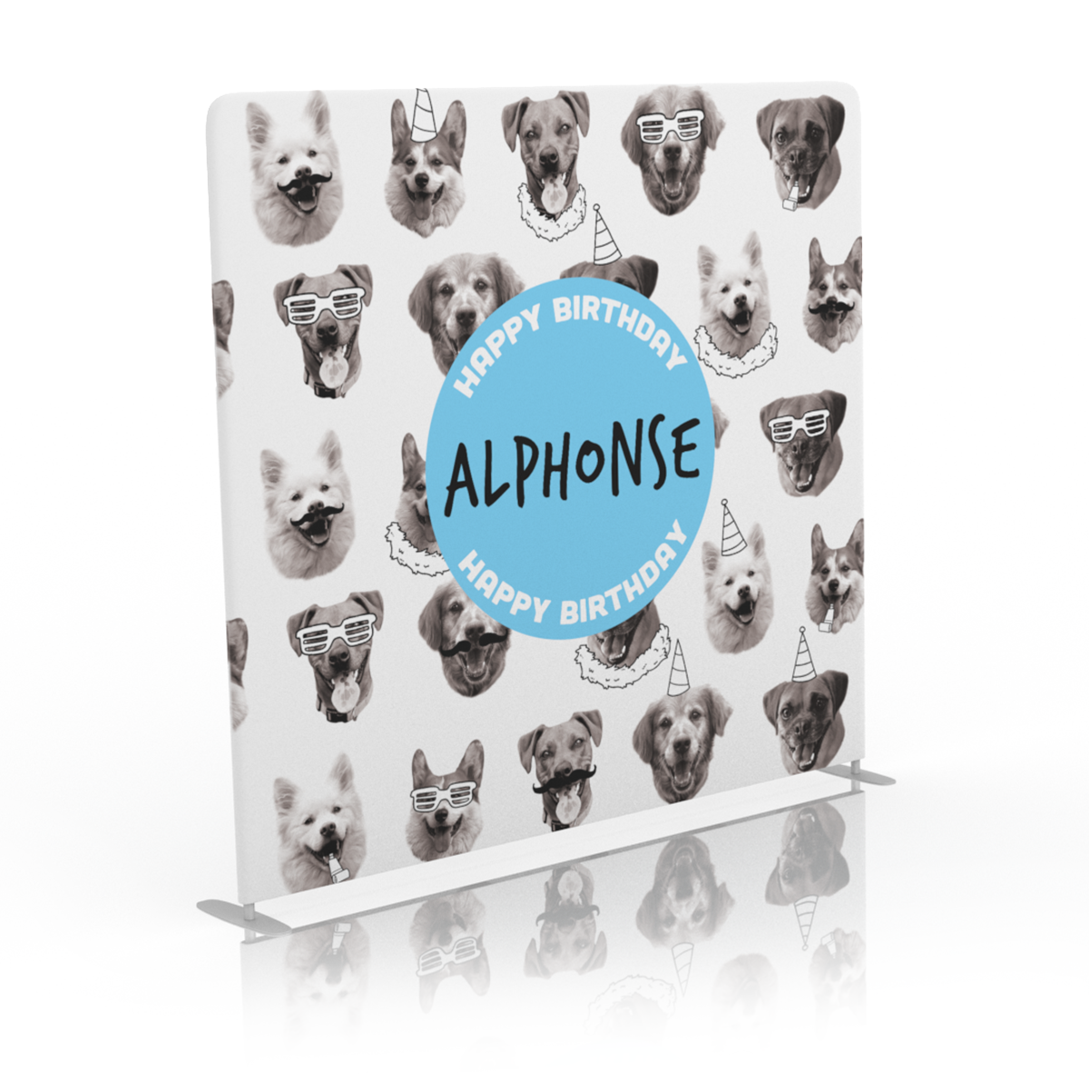 Puppy Theme Birthday Backdrop | backdrop.com