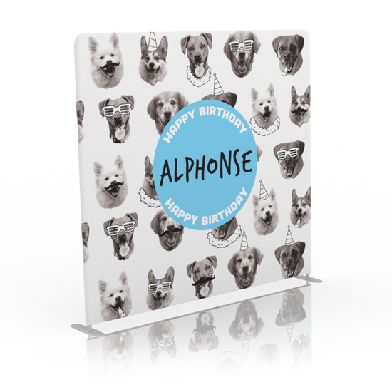 Puppy Theme Birthday Backdrop | backdrop.com