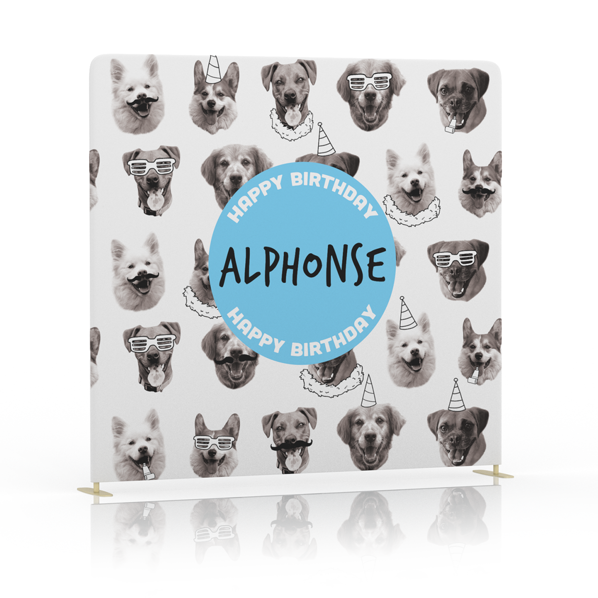 Puppy Theme Birthday Backdrop | backdrop.com