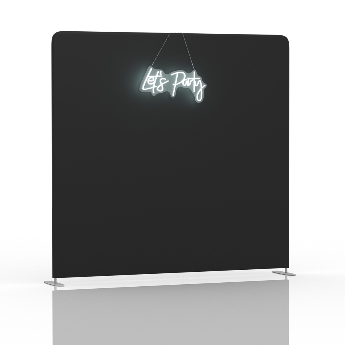 Neon Sign Let's Party Backdrop Attachment | Backdrop.com